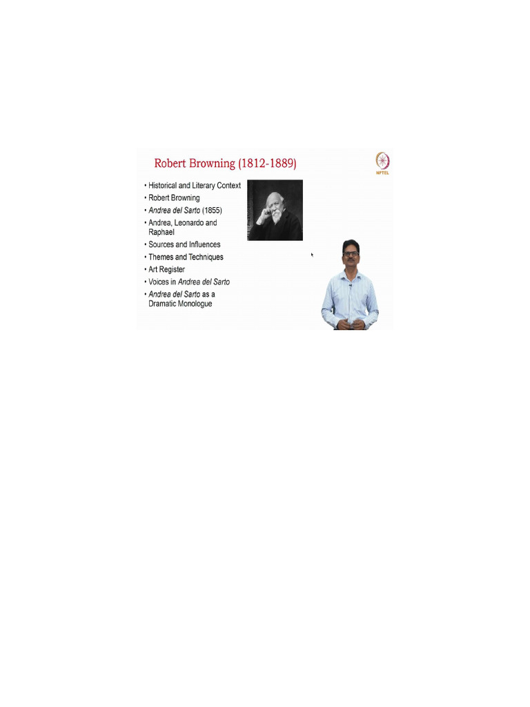 Lec41 Robert Browning | PDF | Robert Browning | Poetry