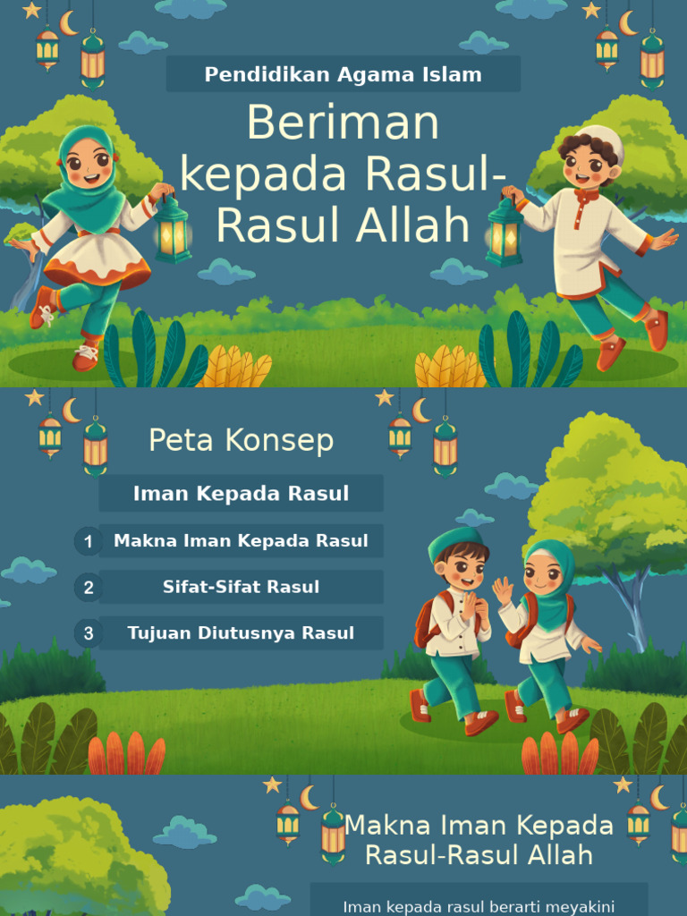 Beriman Kepada Rasul-Rasul Allah Presentasi Pendidikan Biru Dan Hijau ...