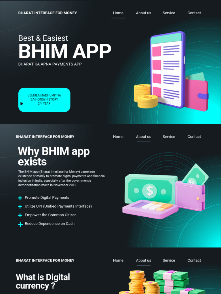 BHIM App: Promoting Digital Payments in India | PDF | Banking ...