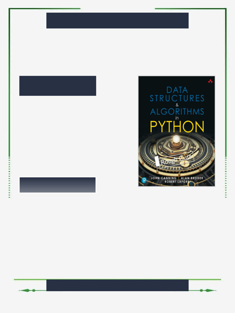 Data Structures & Algorithms in Python 1st Edition John Canning ebook ...