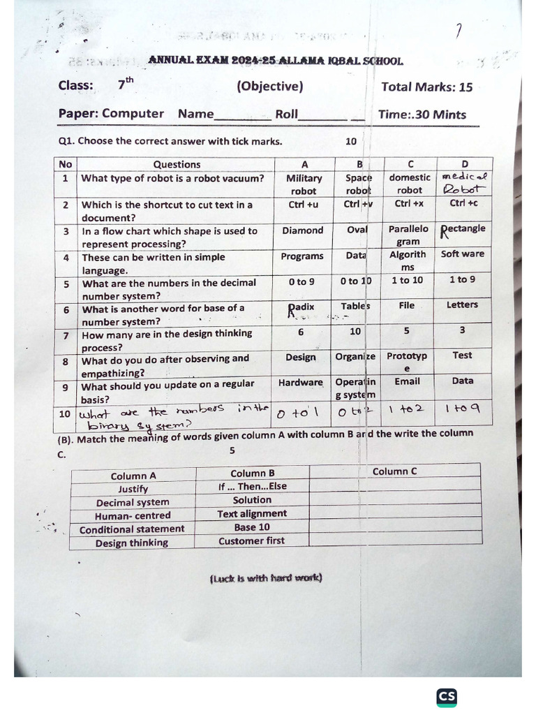 7th Computer Final | PDF