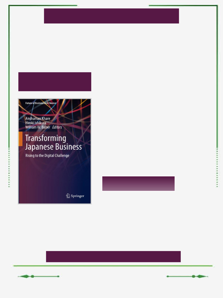 Transforming Japanese Business: Rising to the Digital Challenge ...