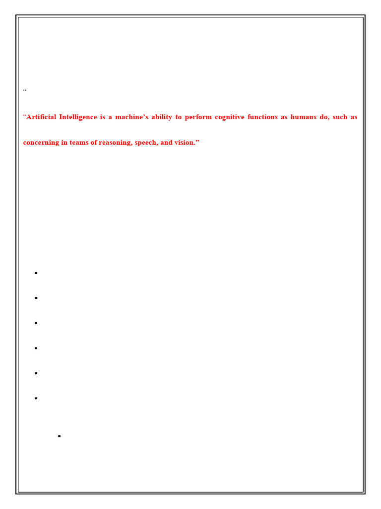 AI UNIT - 1 | PDF | Artificial Intelligence | Intelligence (AI) & Semantics
