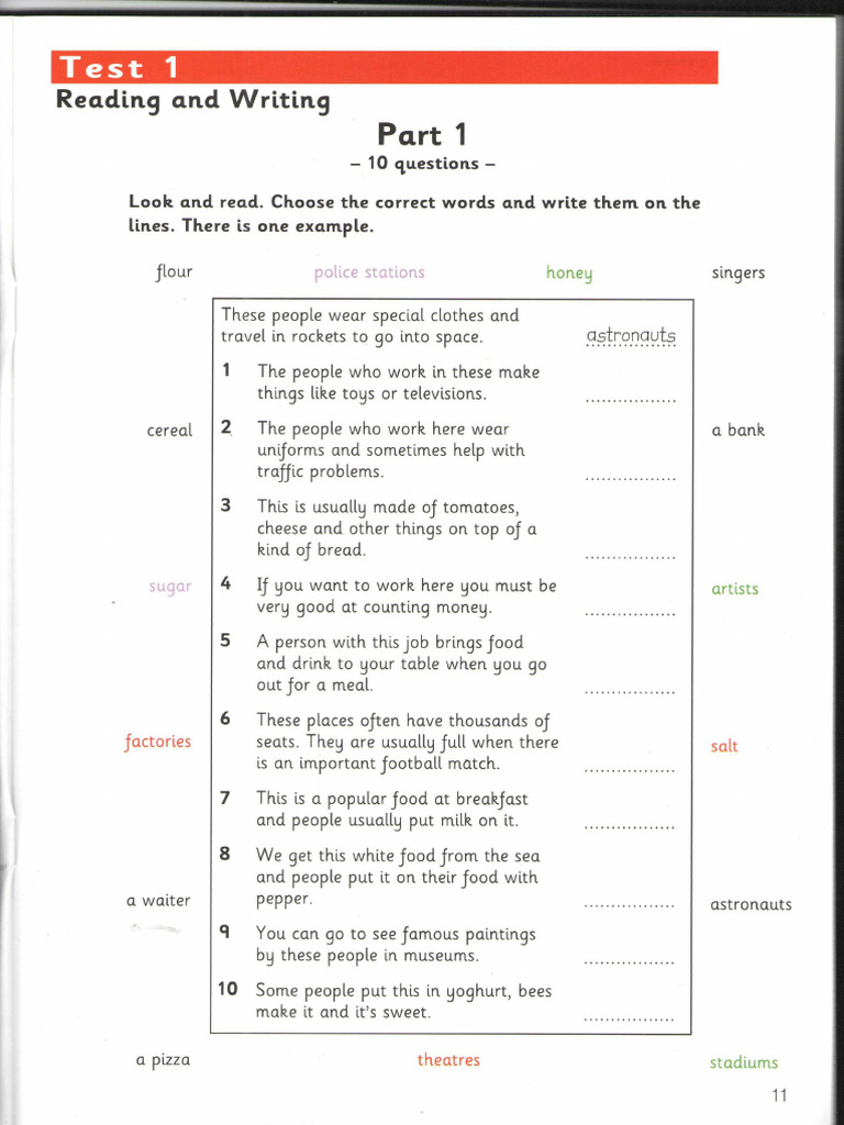 flyers 1 test 1 | PDF