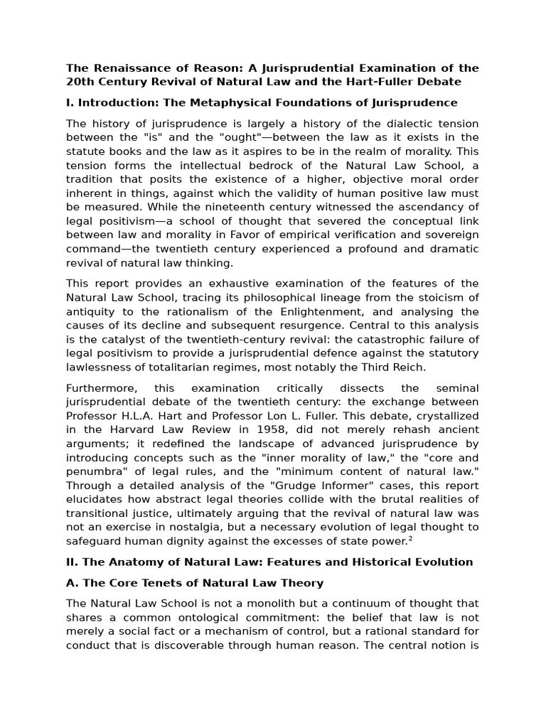 Natural Law School | PDF | Natural Law | Jurisprudence