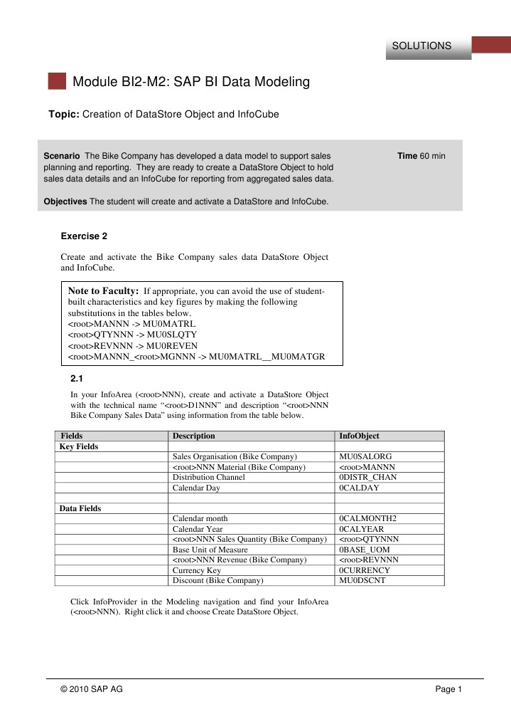 10 BI SAP BI Modeling-Solution02 | PDF | Information Technology ...