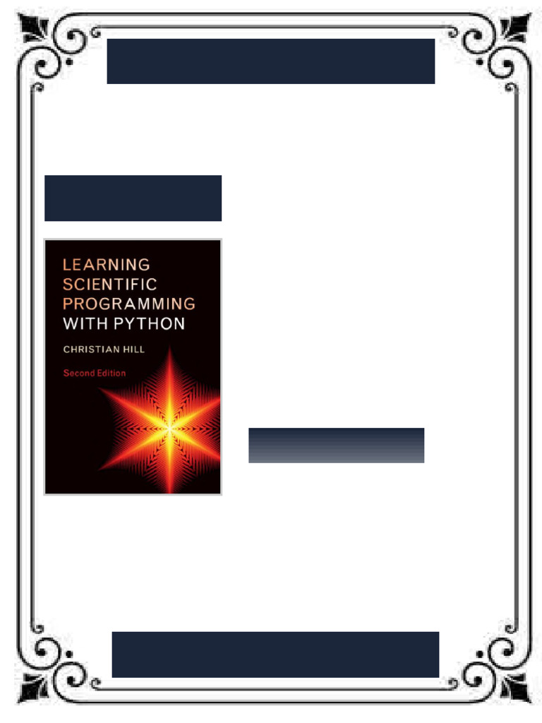 Learning Scientific Programming With Python 2nd Edition Christian Hill ...