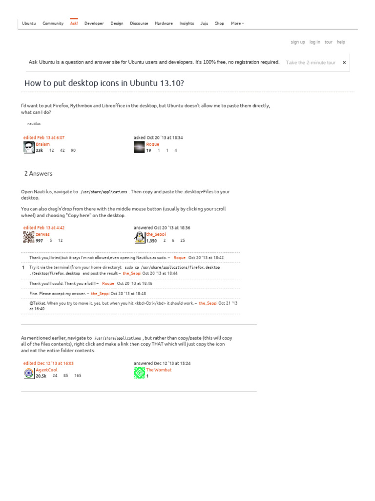 Ubuntu Shortcut Desktop | PDF | Utility Software | Operating System ...