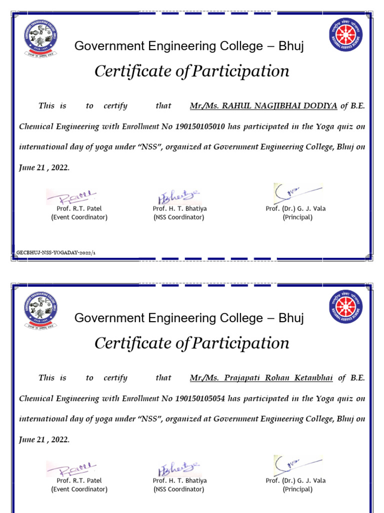 643641710 2 NSS QUIZ Certificate PDF | PDF