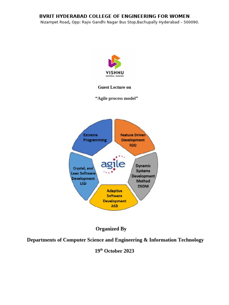 Guest Lecture on Agile Process Model | PDF | Agile Software Development ...