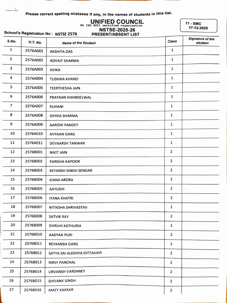 NSTSE | PDF