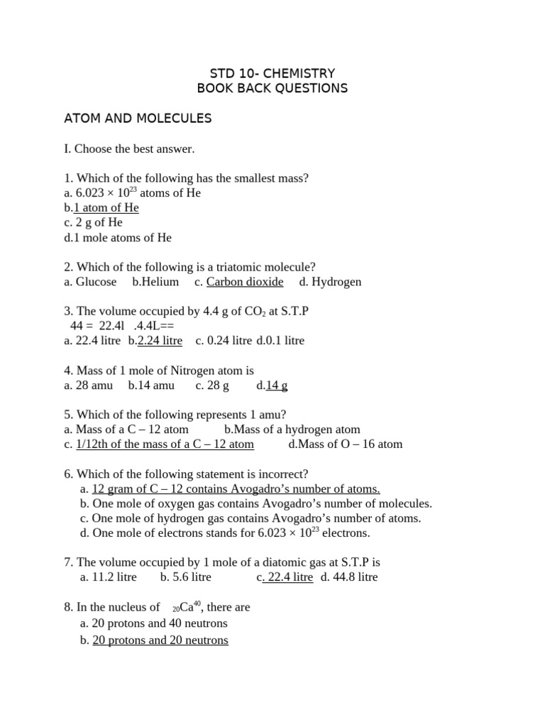 STD 10 unit 7,8,9 (1) | PDF | Solubility | Periodic Table