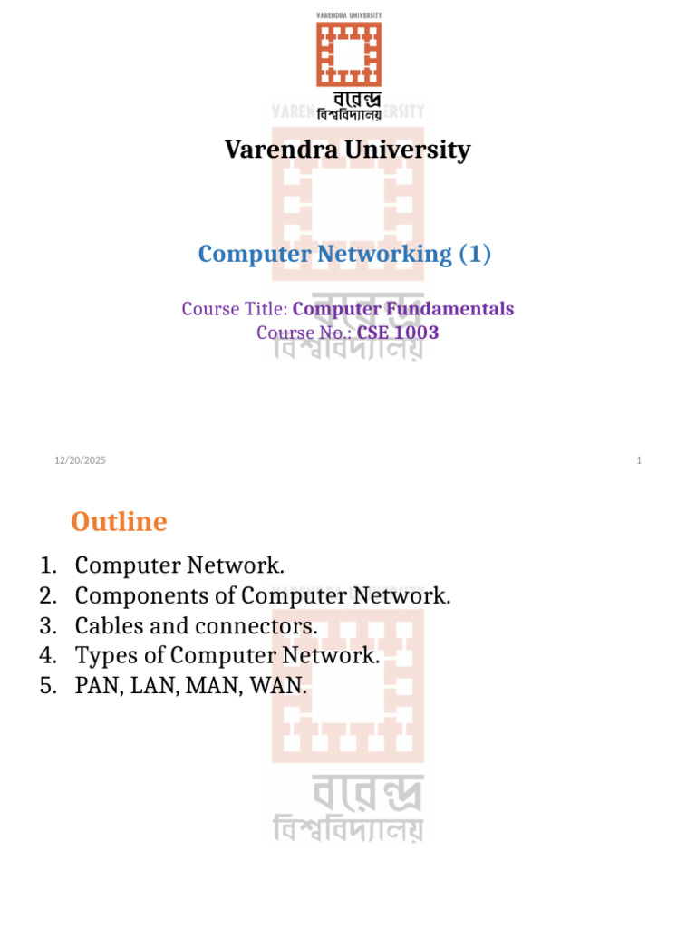 Lecture 6 | PDF | Computer Network | Local Area Network