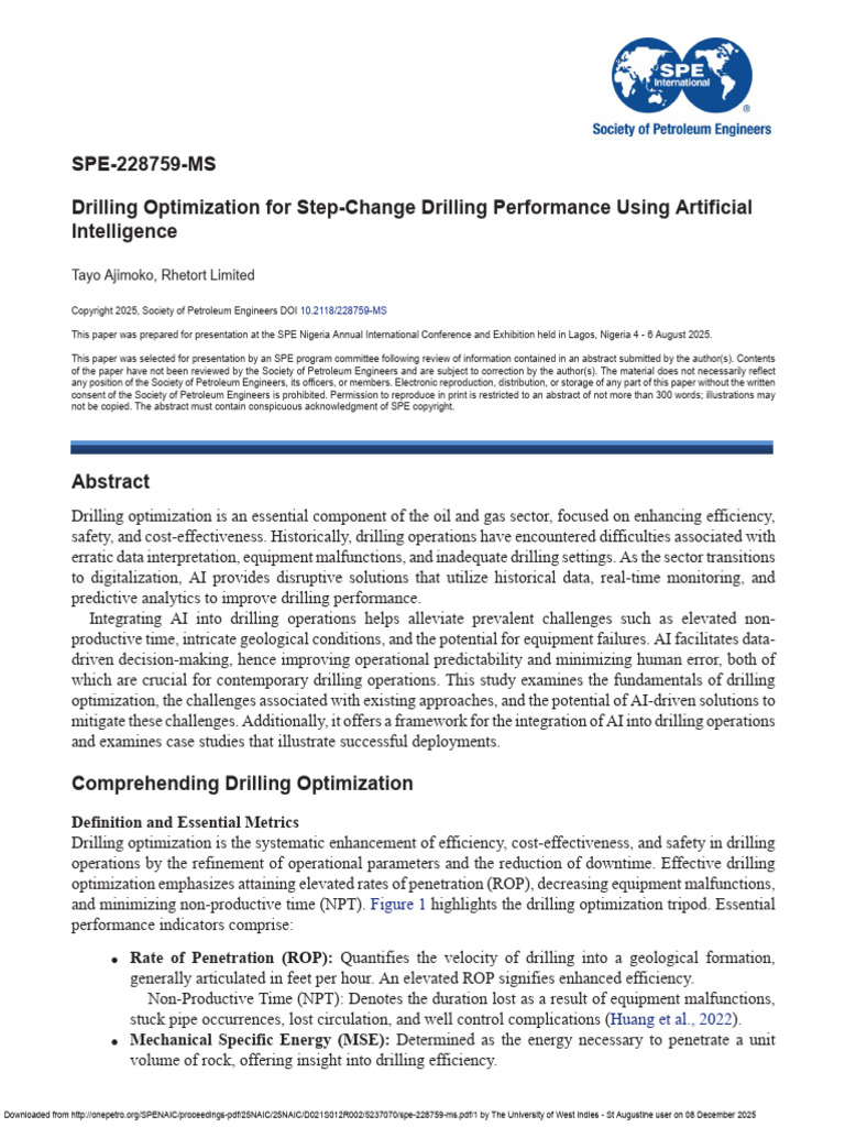 AI-Driven Drilling Optimization Insights | PDF | Artificial ...