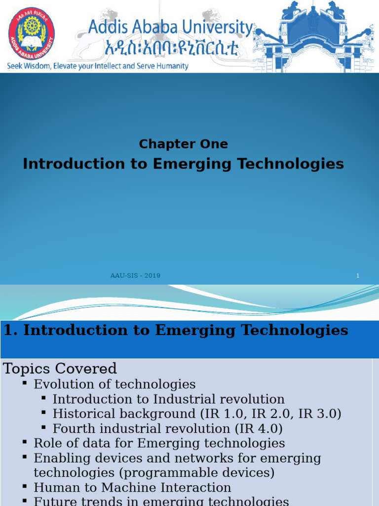 Chapter 1 - Intro to Emerging Technologies | PDF | Human–Computer Interaction | Computer Network