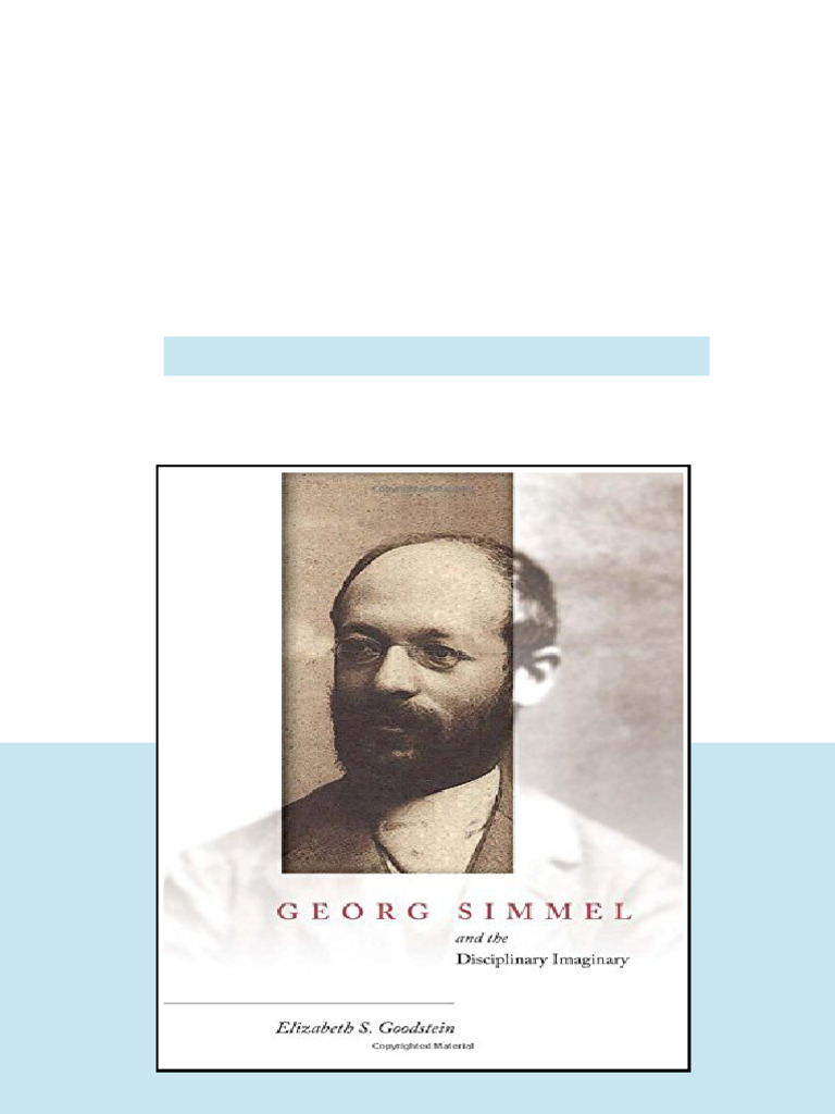 Georg Simmel And The Disciplinary Imaginary 1st Edition Elizabeth S ...
