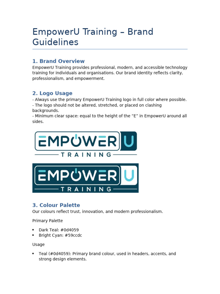 EmpowerU Brand Guidelines | PDF
