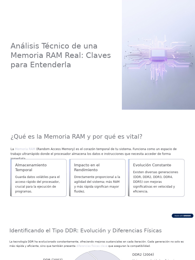 Análisis Completo de Memoria RAM | PDF | Memoria de acceso aleatorio ...
