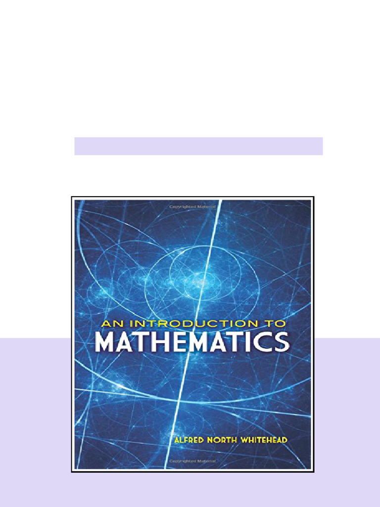 An Introduction To Mathematics Reprint Alfred North Whitehead Full ...