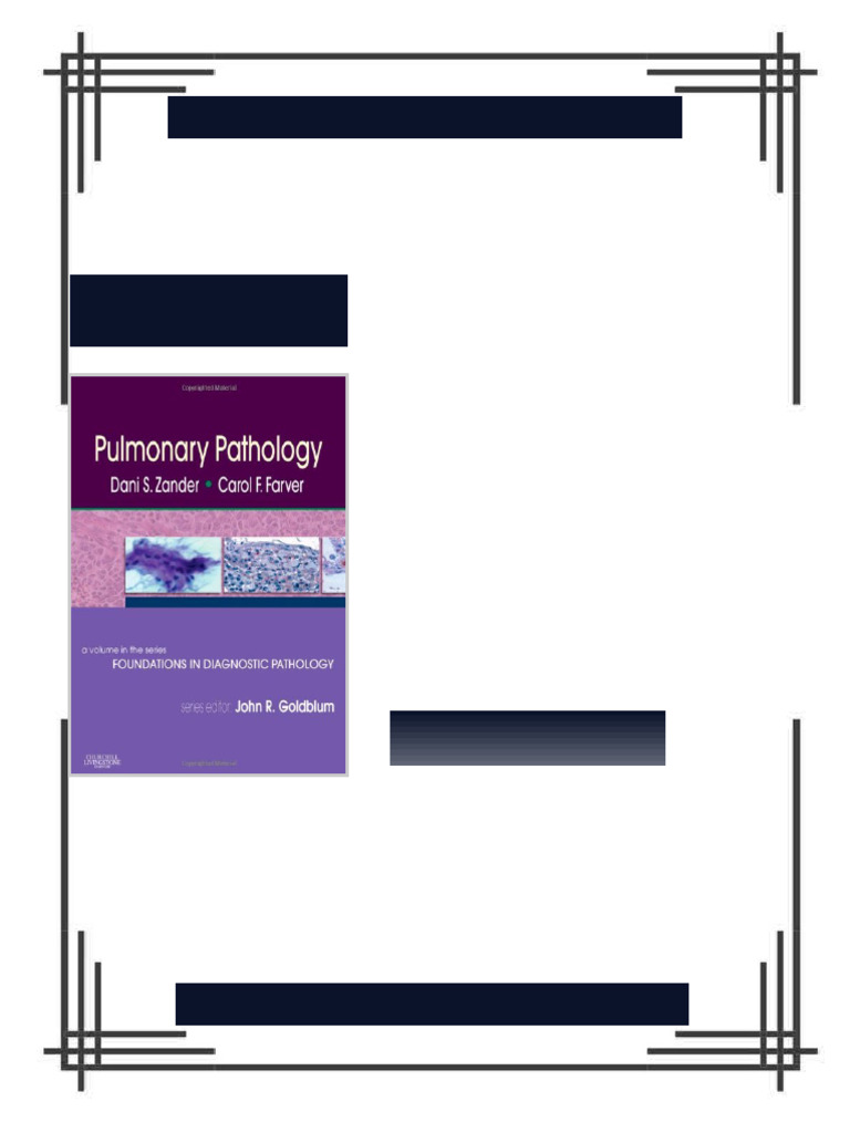 Pulmonary Pathology A Volume in Foundations in Diagnostic Pathology ...