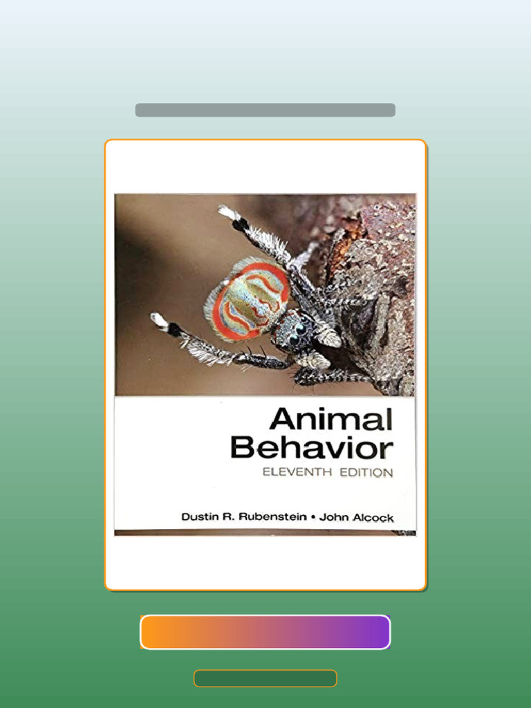 Test Bank for Animal Behavior 11th Edition by Dustin R Rubenstein eBook ...