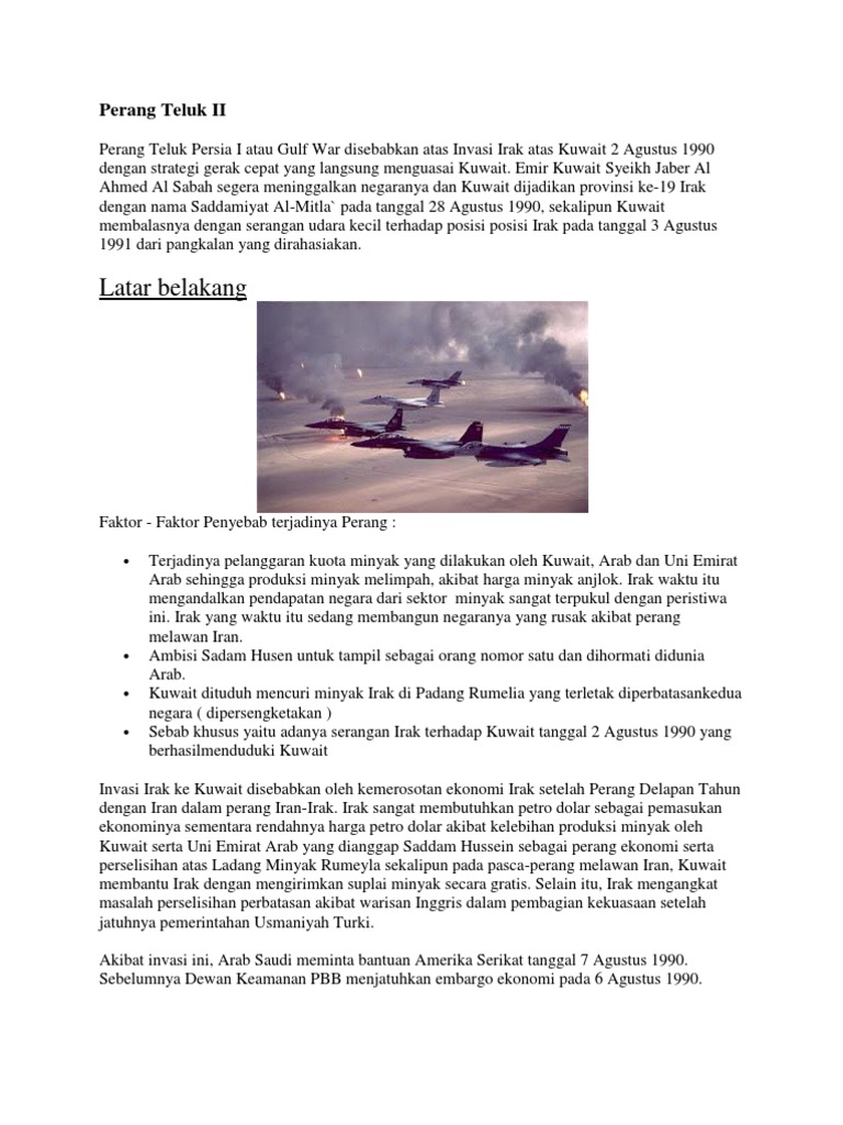 Perang Teluk II | PDF