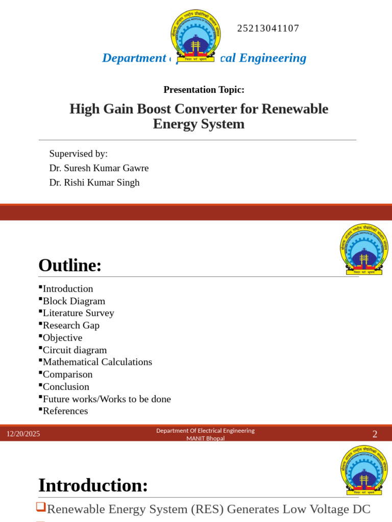 MTech_Presentation_Template | PDF | Electricity | Computer Engineering