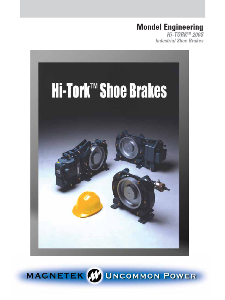 Mondel Hi-TORK 200S Shoe Brakes Guide | PDF | Brake | Rectifier
