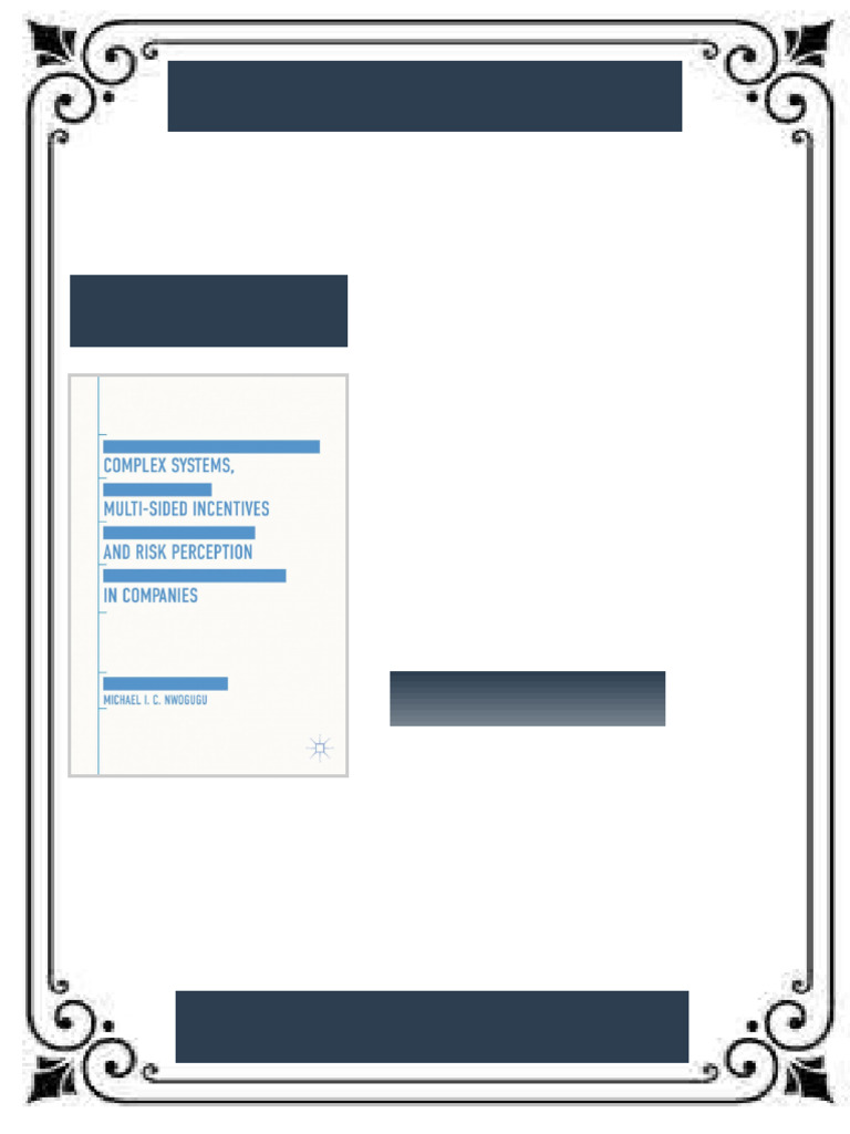 Complex Systems Multi Sided Incentives and Risk Perception in Companies ...