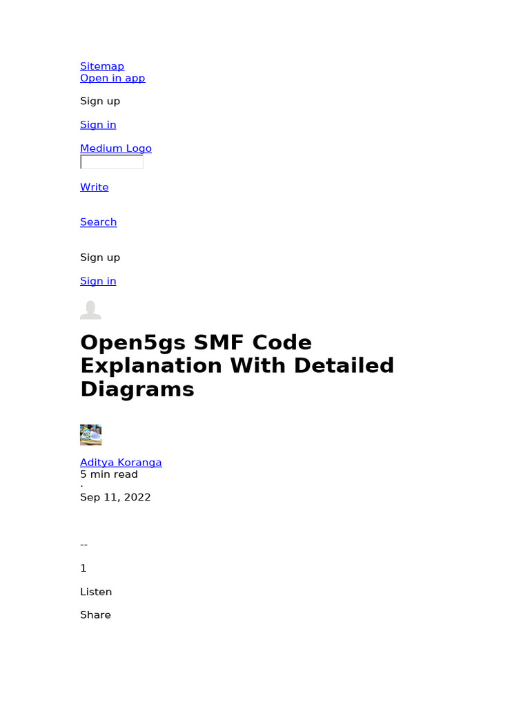 Open5GS SMF Code Explained with Diagrams | PDF