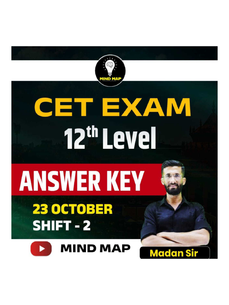 Cet 12th paper 2nd shift yess | PDF