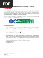 Positive Isolation Safety Procedure | PDF | Switch | High Voltage