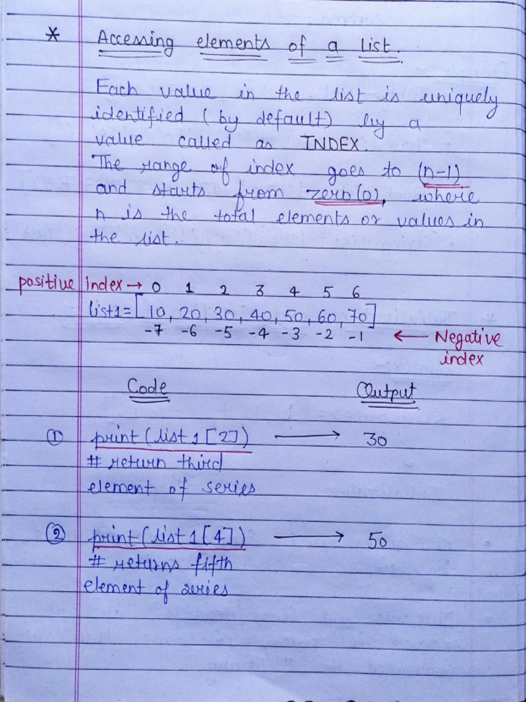 11th Python List1 | PDF