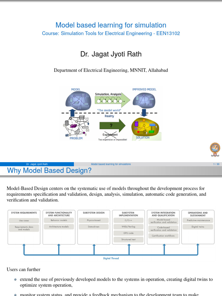 Lecture-Model Based Learning | PDF | Simulation | Computer Aided Design