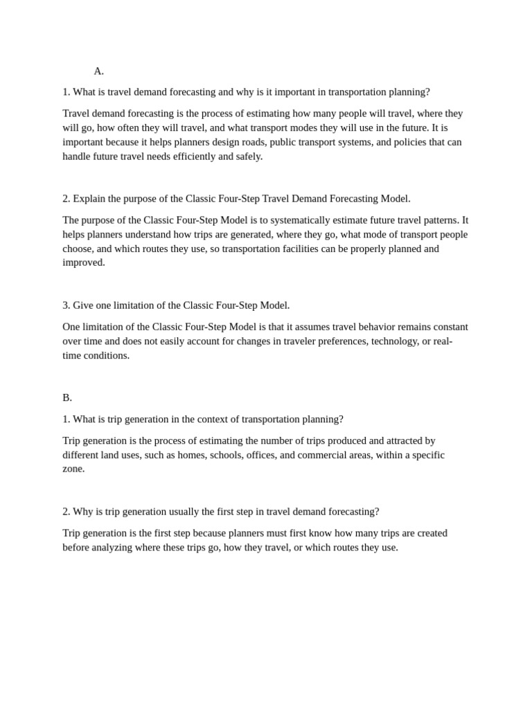 Take Home Exam Transpo | PDF | Traffic Collision | Traffic