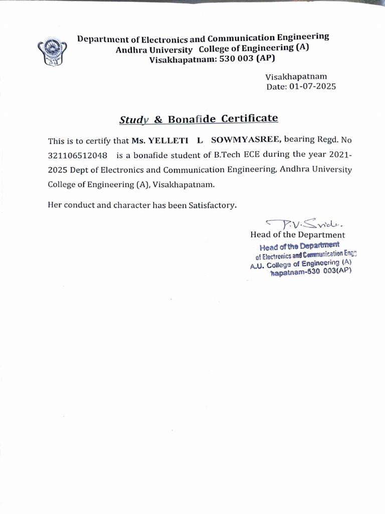 Study Certificate | PDF