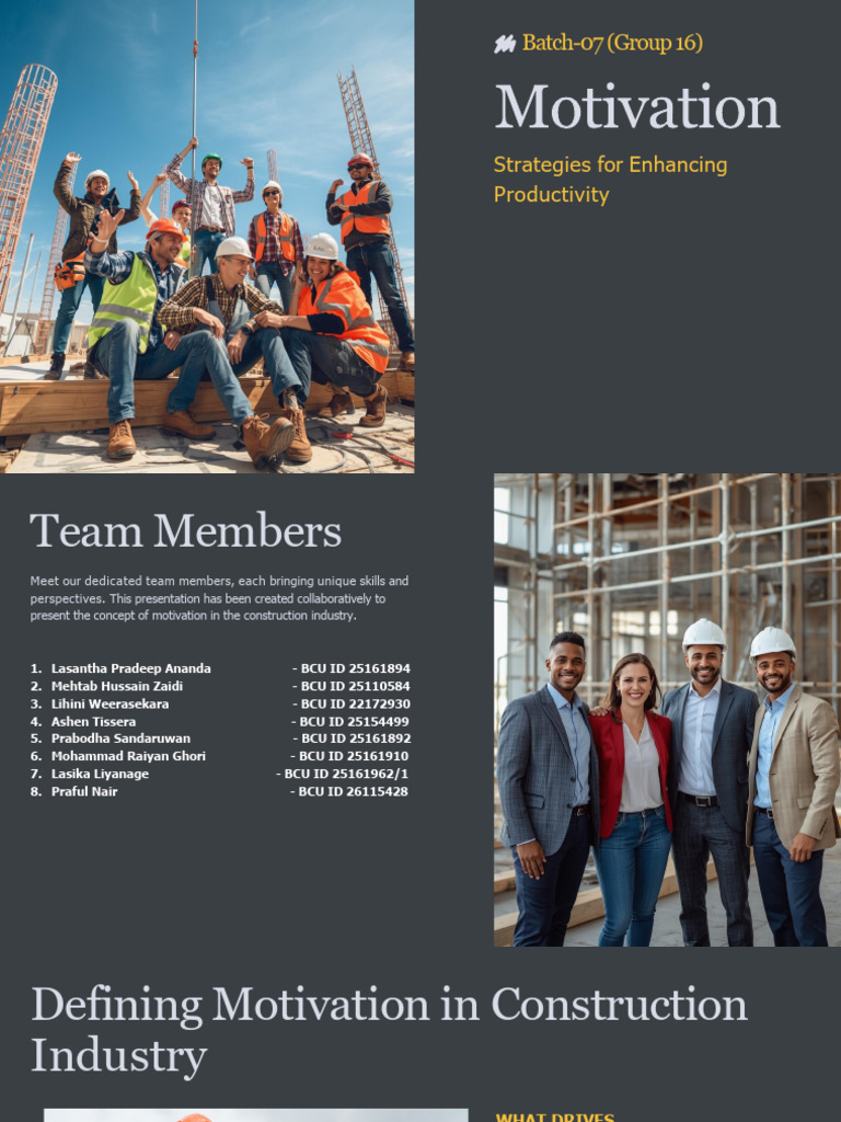 Batch 07 (Group 16) - Topic - Motivation | PDF | Motivational | Motivation