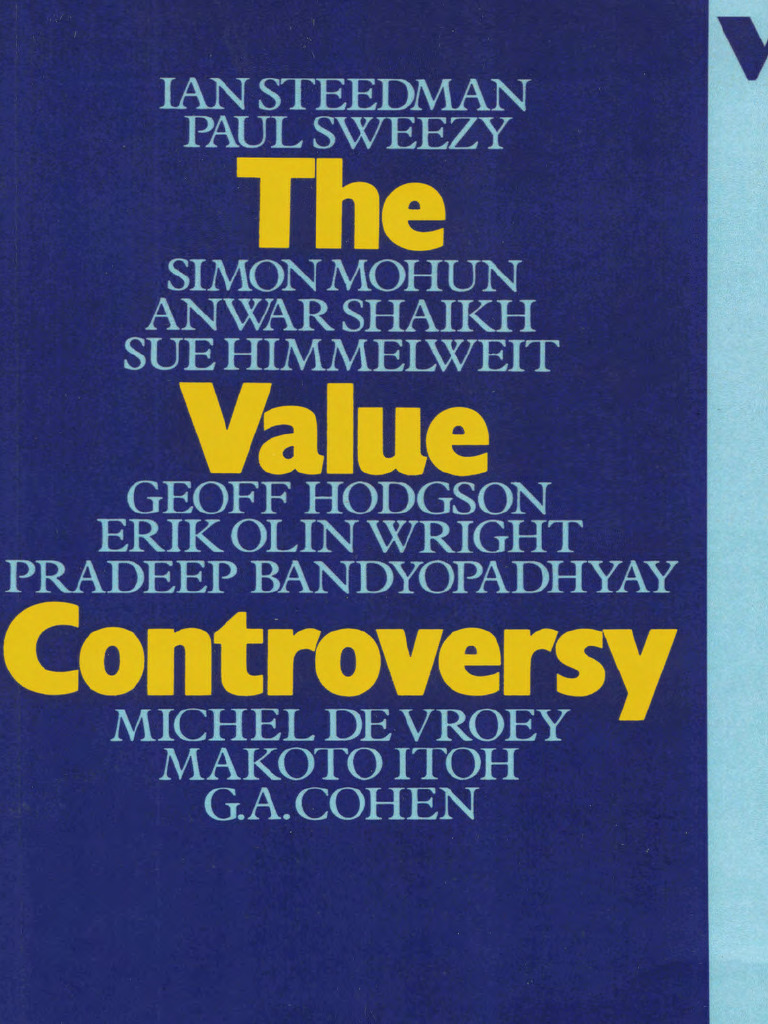 Paul Sweezy-The Value Controversy | PDF | Value (Economics ...