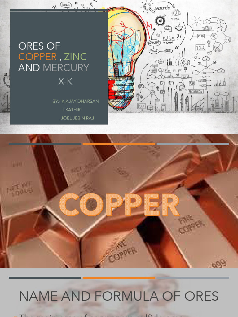 Ores of Copper, Zinc and Mercury 10K | PDF