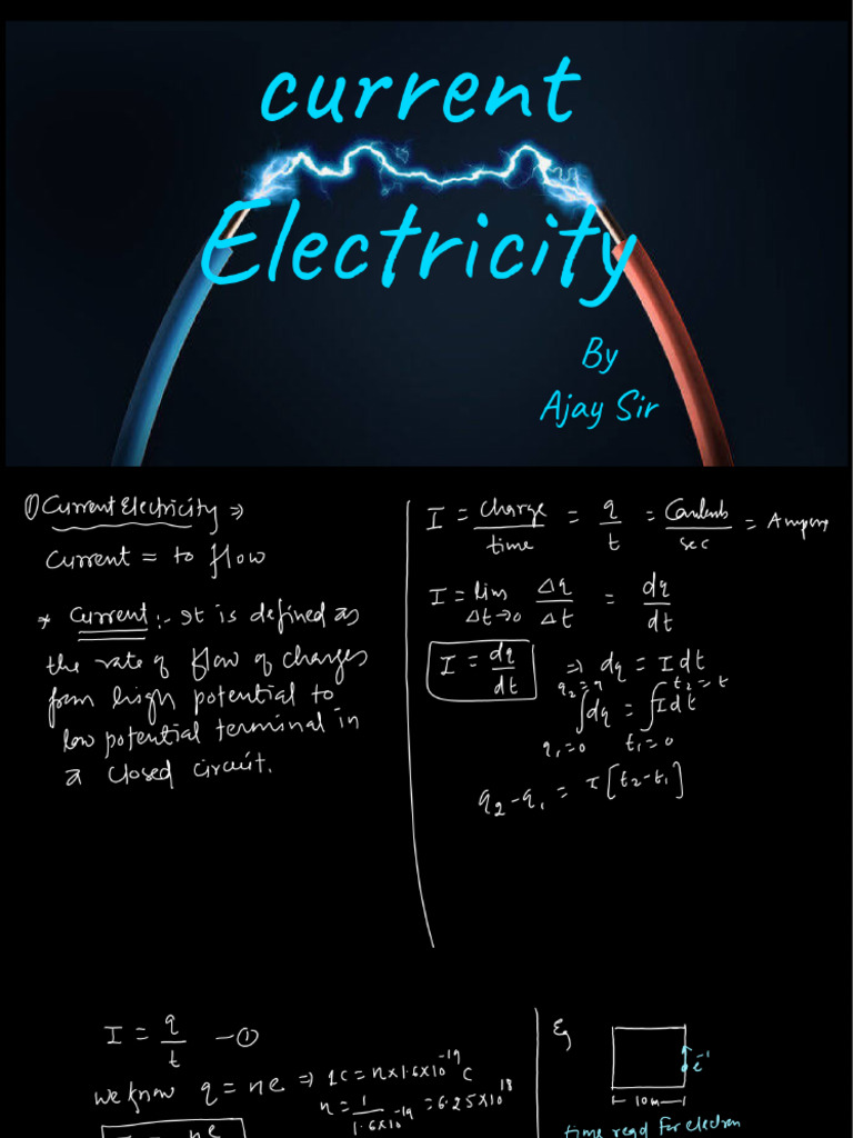 Current Electricity | PDF
