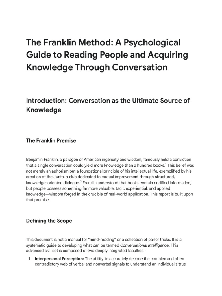 Mastering Conversational Intelligence | PDF | Nonverbal Communication ...