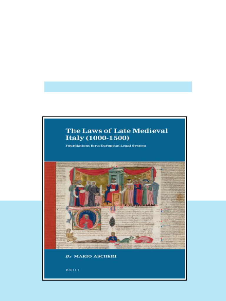 The Laws Of Late Medieval Italy 10001500 Mario Ascheri online pdf | PDF ...