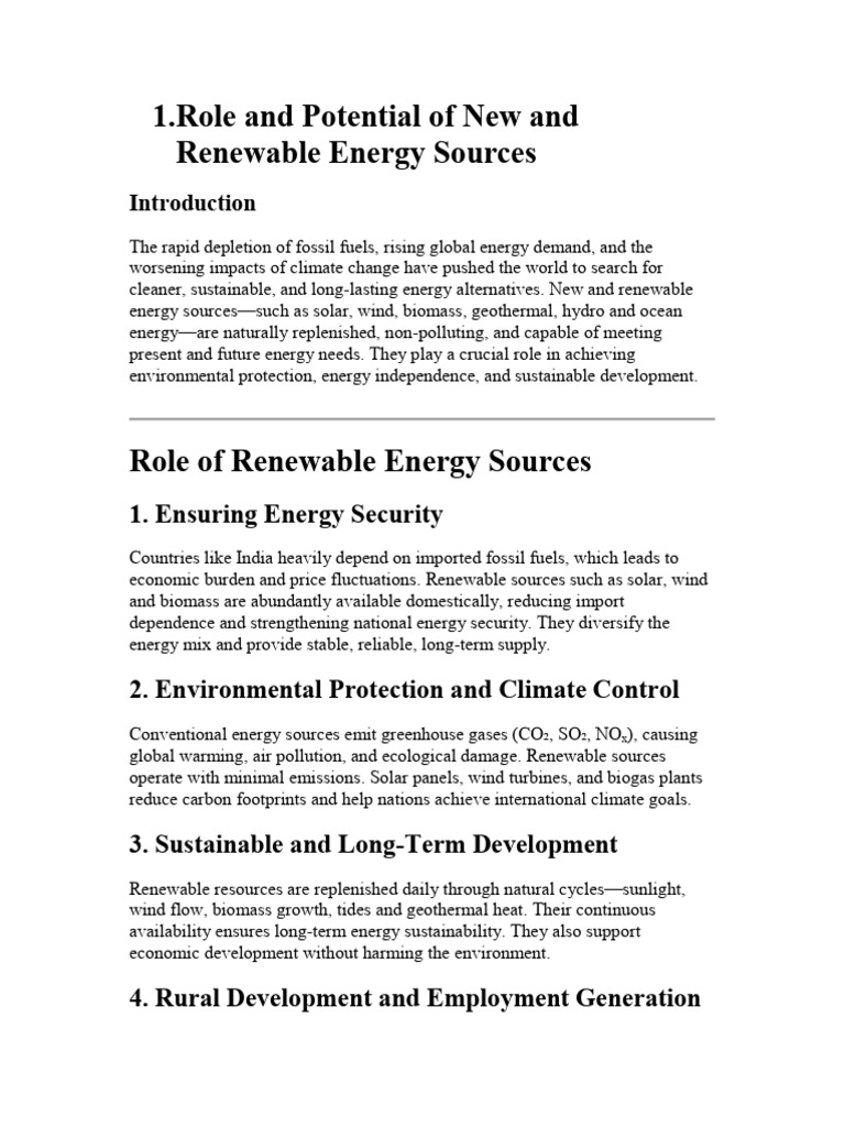 GE Physics Long Answers | PDF | Biofuel | Wind Turbine