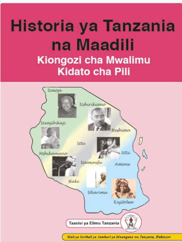 Historia Ya Tanzania Na Maadili Form 2 Tie New Syllabus - by DR Lukwaro ...