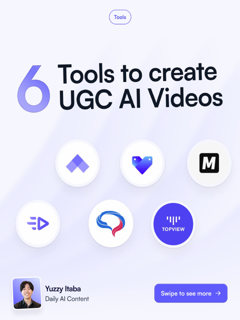 6 Tools to Create UGC AI Videos | PDF