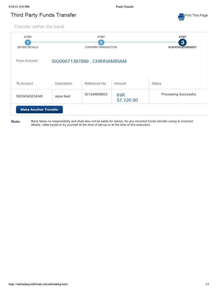 Welcome to HDFC Bank NetBanking | PDF