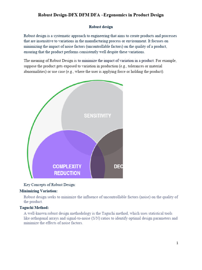 Robust Design DFX DFM Dfa | PDF | Reliability Engineering | Production ...