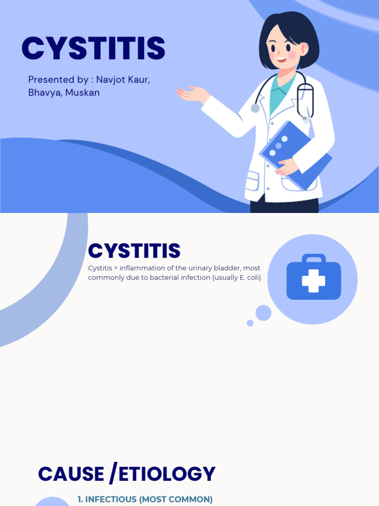 Cystitis Pt | PDF | Urinary Tract Infection | Microbiology