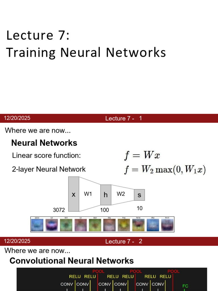Training Neural Networks Overview | PDF | Applied Mathematics | Machine ...