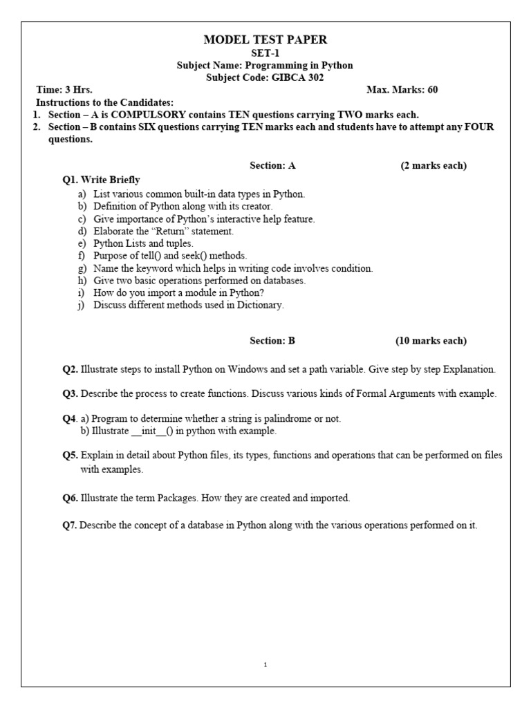 Gibca 302 Pip Mtp | PDF | Python (Programming Language) | Control Flow